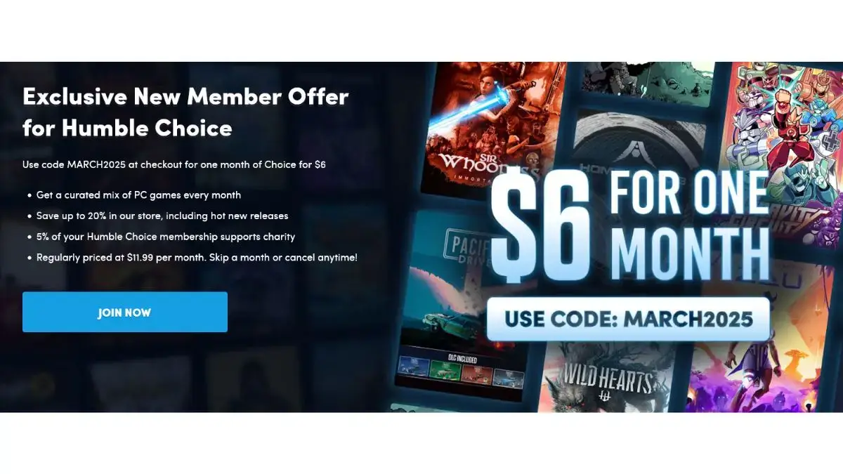 Humble Choice 6ドル引きクーポンコード配布中 | のゲームブログ